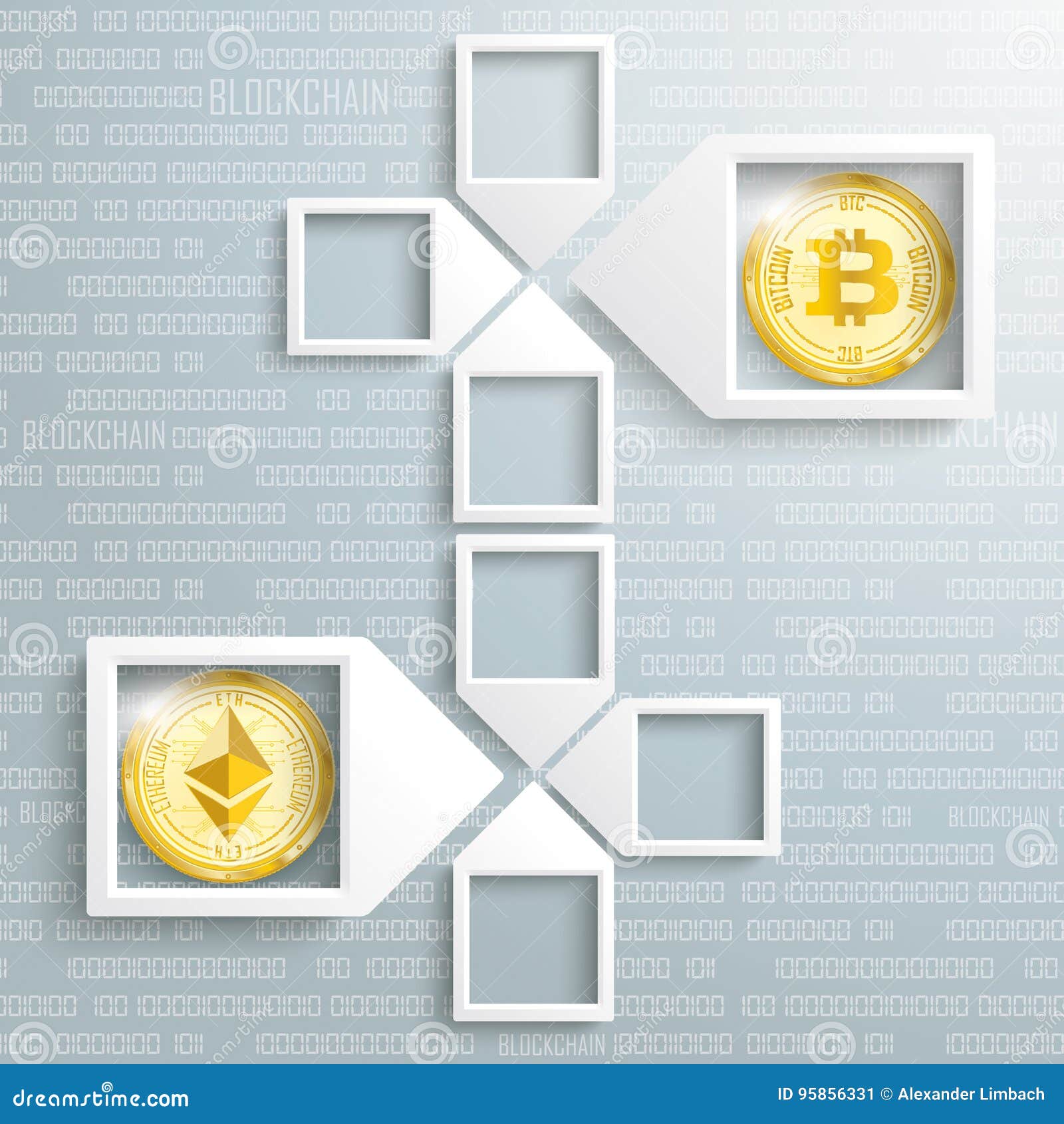Paper Arrow Frames Data Ethereum Bitcoin Blockchain Editorial Photo ...