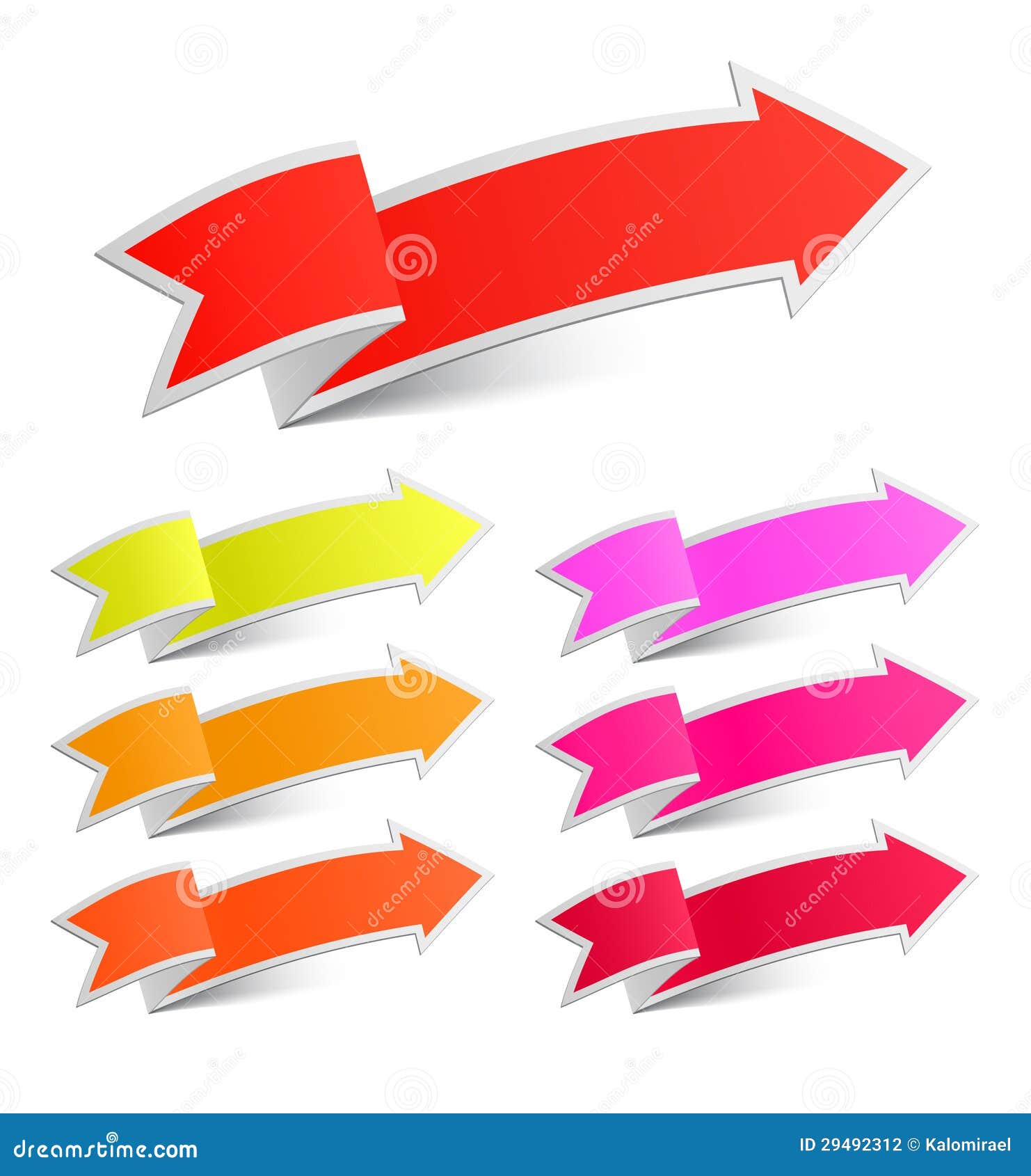 Paper Arrow Vector Illustration | CartoonDealer.com #22378416