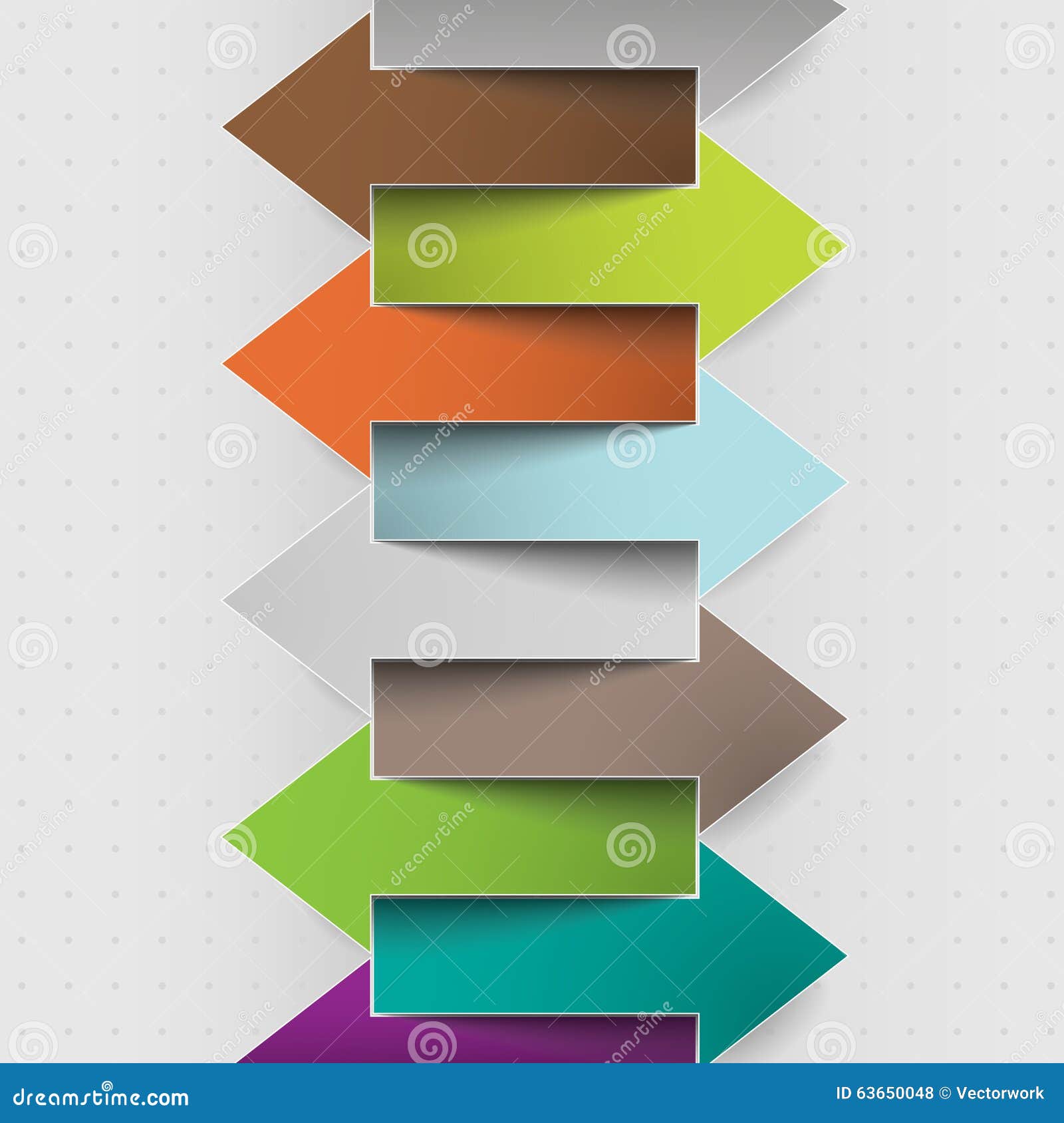 Paper Arrows Pattern Steps of Progress Business Stock Vector ...