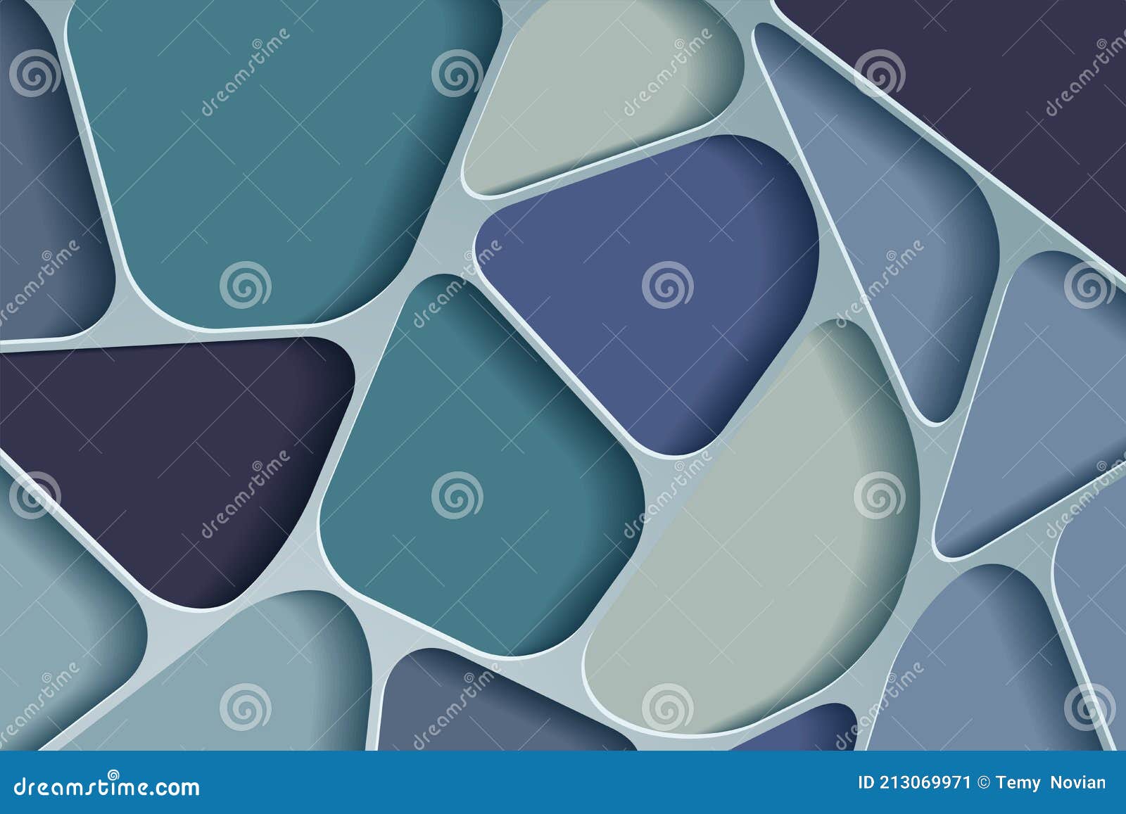 Paper Art 3D Abstract Background with Origami Shapes Stock Vector ...