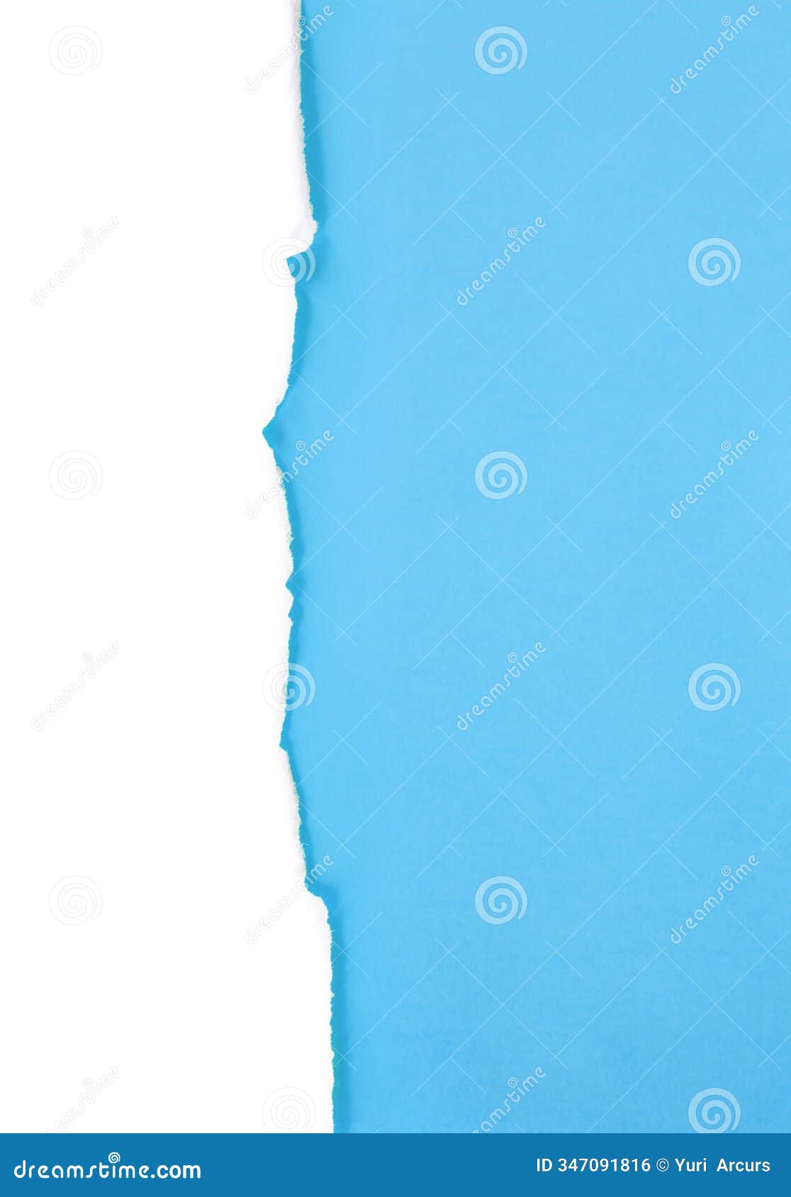 Paper, Background and Blue Rip for Mockup Space, Colorful Texture or ...