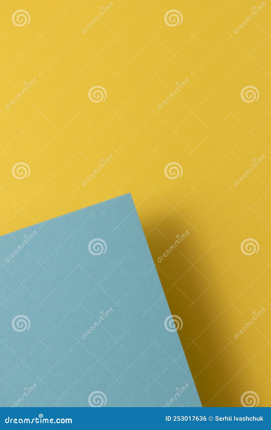 Paper Blue and Yellow Background Stock Photo - Image of shadow ...