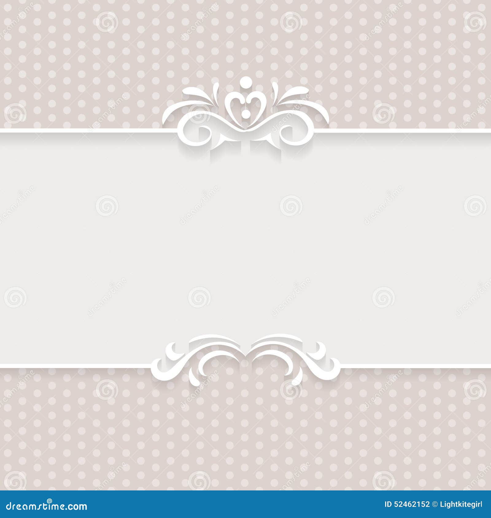 Paper Background, Frame with Ornamental Seamless Stock Illustration ...