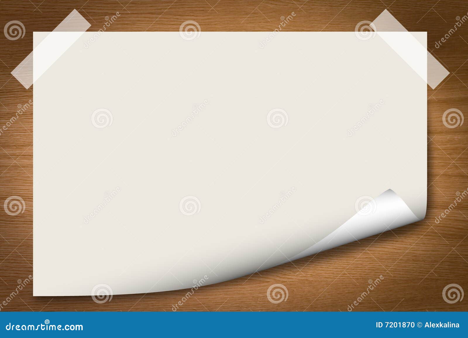 Paper Background with Page Curl Stock Photo - Image of document, border ...