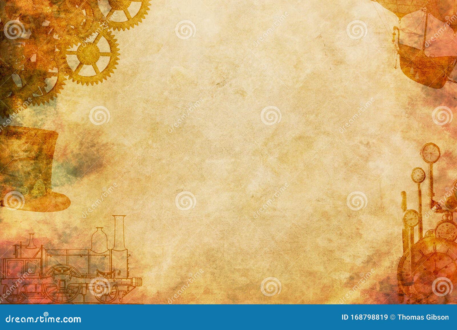 Paper Background Steampunk Style Stock Image - Image of backdrop, paper ...