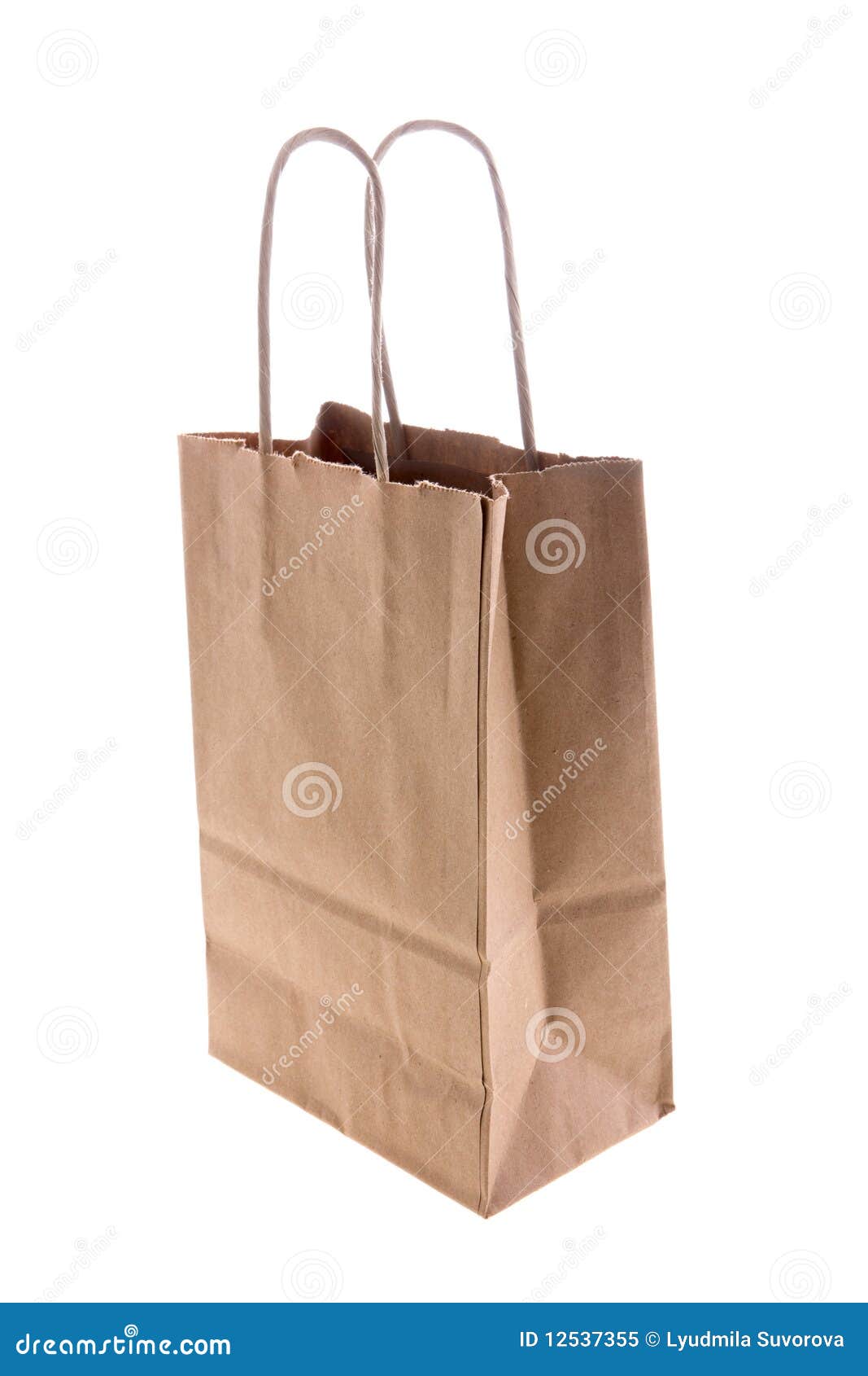Paper bag stock image. Image of ecology, purchase, container - 12537355