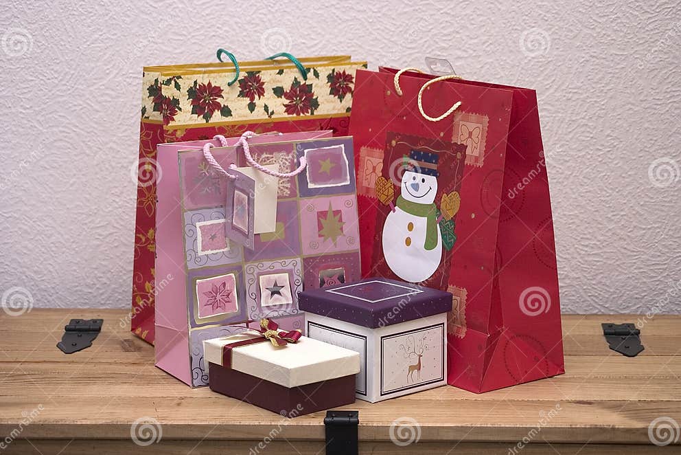 Paper bag stock image. Image of paper, surprise, color - 7186343