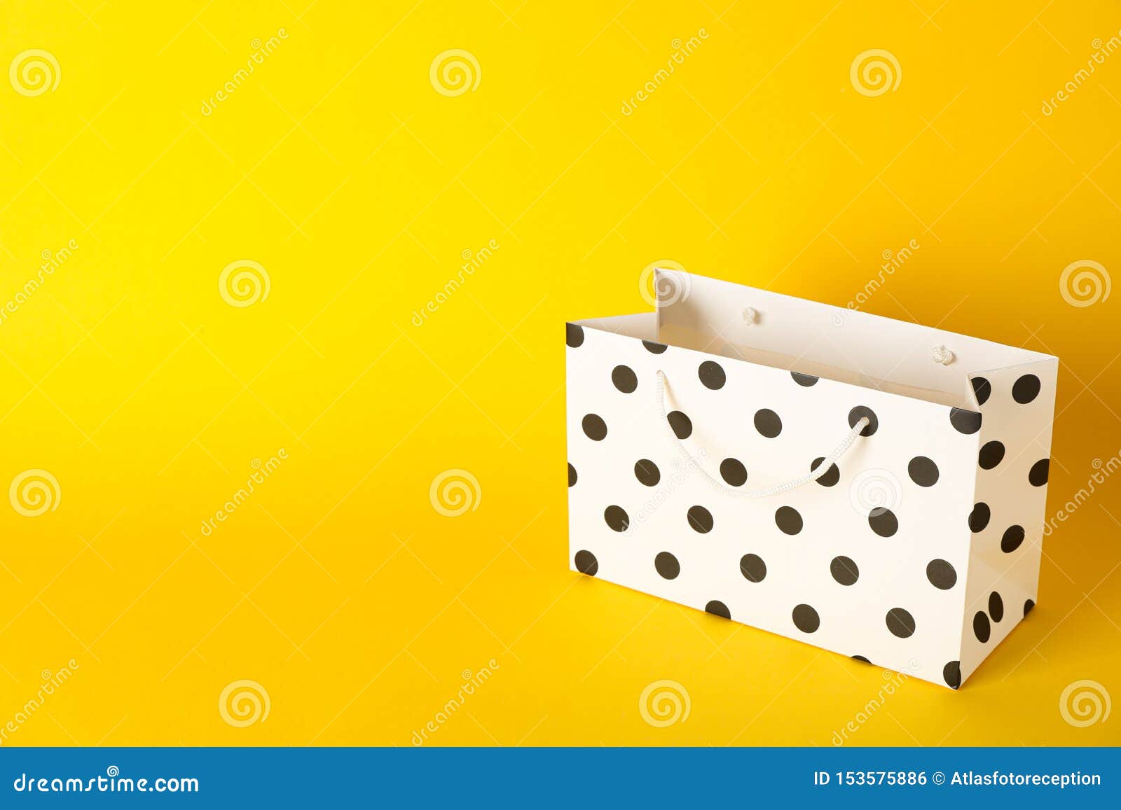 Paper Bag on Color Background Stock Photo - Image of backdrop, retail ...
