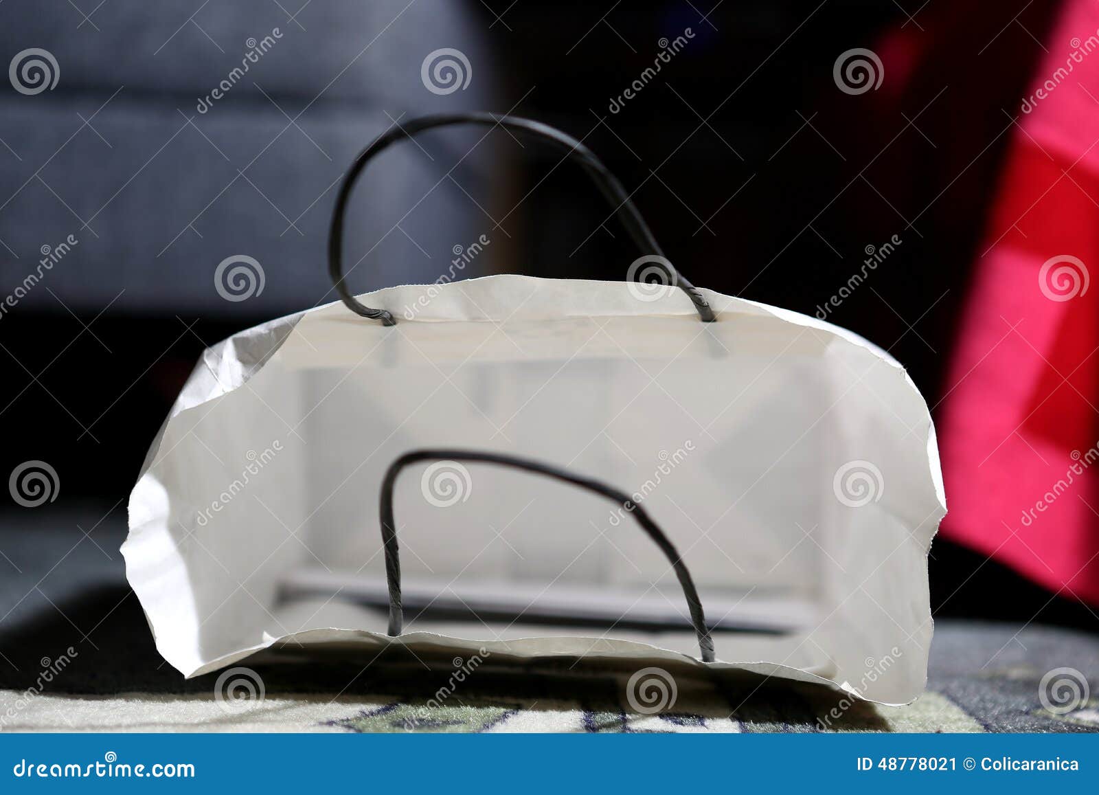 Paper bag stock image. Image of handle, shop, empty, open - 48778021