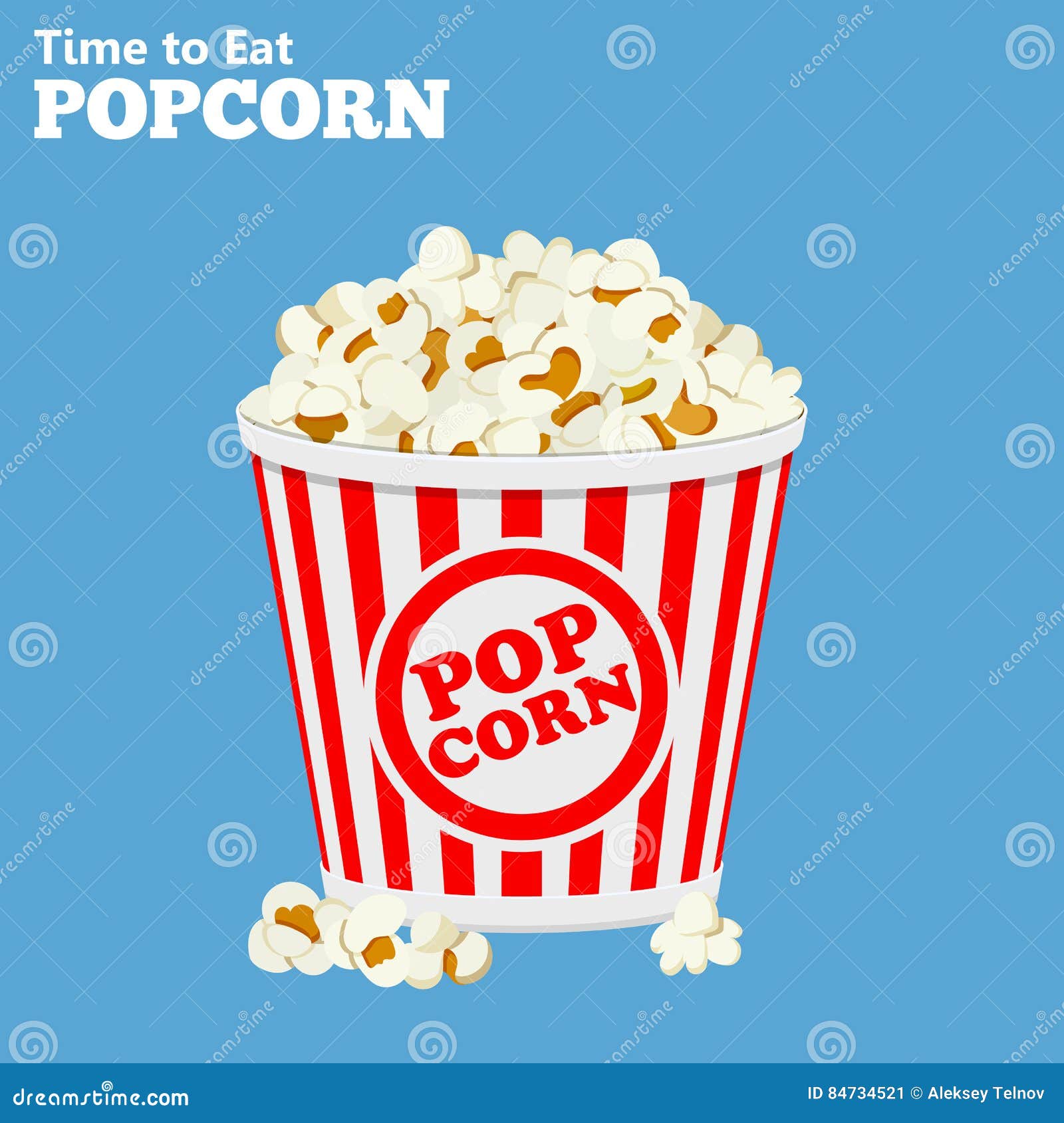 Popcorn Bag Vector