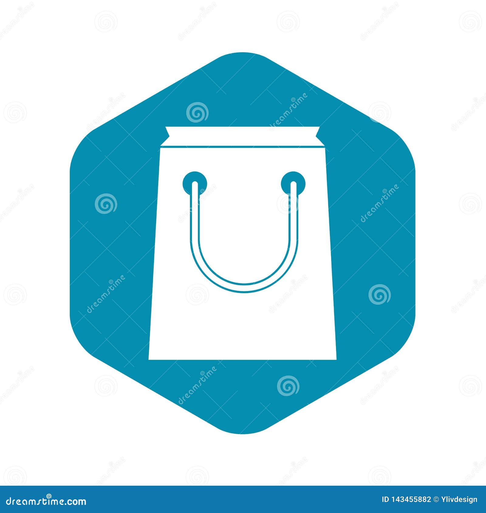 Paper Bag Icon, Simple Style Stock Vector - Illustration of packing ...
