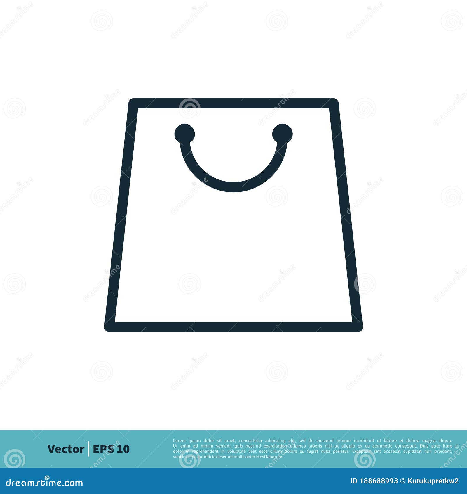Paper Bag Icon Vector Logo Template Illustration Design. Vector EPS 10 ...