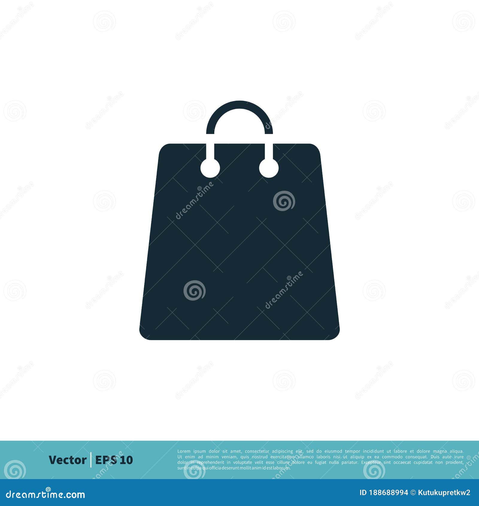 Paper Bag Icon Vector Logo Template Illustration Design. Vector EPS 10 ...