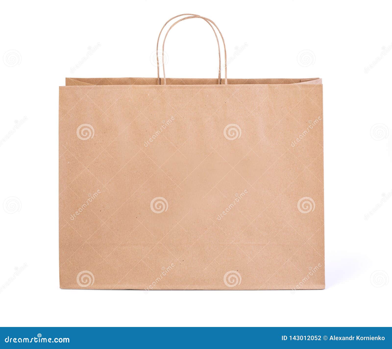 Paper bag isolated stock photo. Image of carrier, package - 143012052
