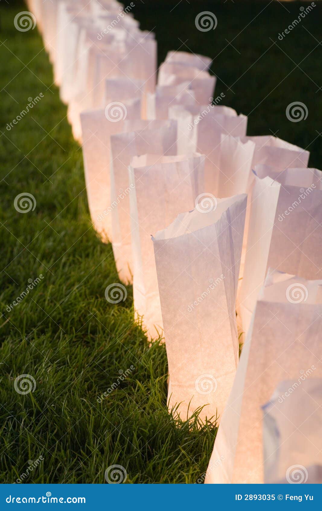 Paper bag lamps stock image. Image of gold, grass, white - 2893035
