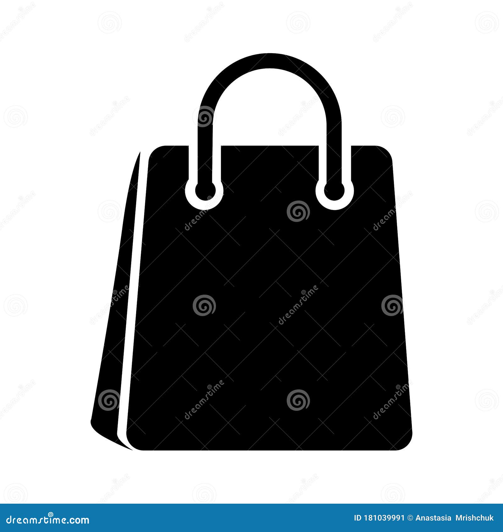 Paper Bag Logo on a Background. Vector Illustration Stock Illustration ...