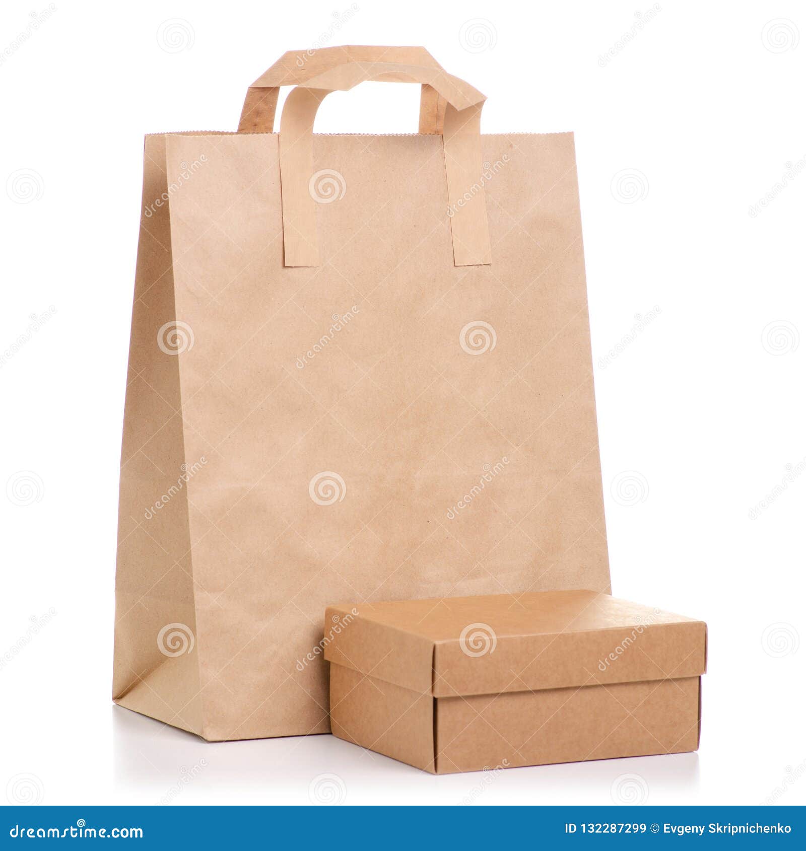 Paper bag package box stock image. Image of container - 132287299
