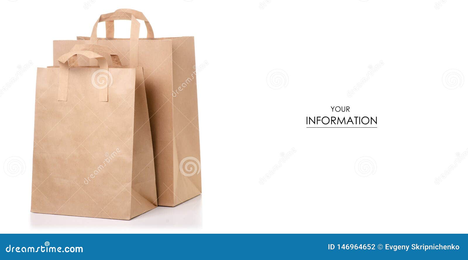 Paper bag package pattern stock photo. Image of kraft - 146964652