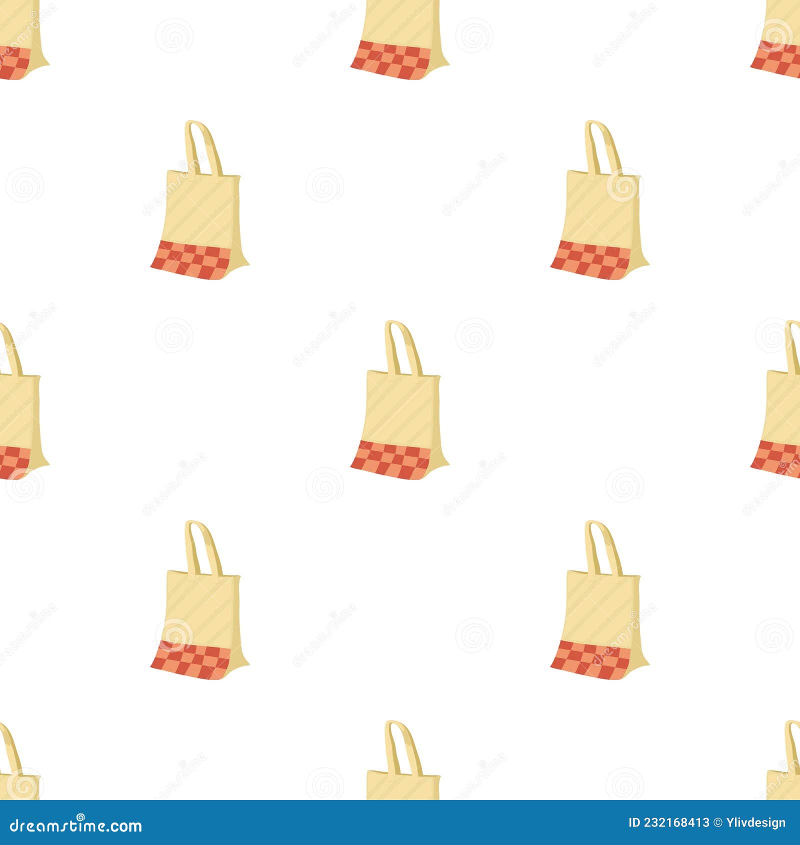 Paper Bag Pattern Seamless Vector Stock Vector - Illustration of sale ...