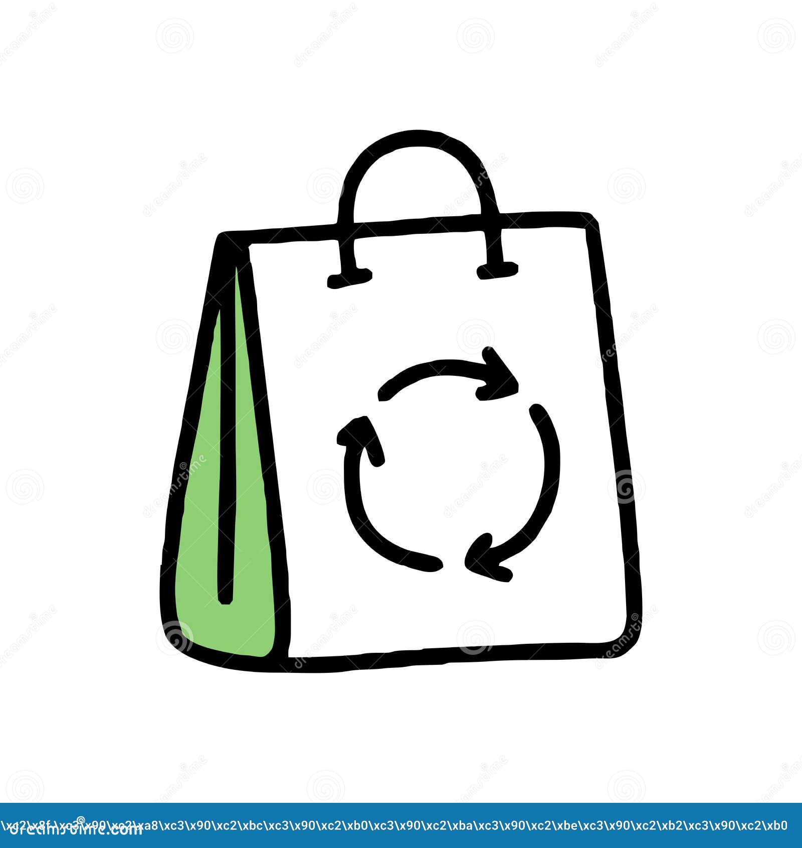 Paper Bag Recycling. Separation of Garbage. Co2 Concept of Climate ...