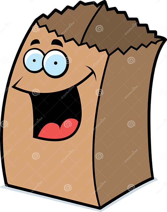 Paper Bag Smiling stock vector. Illustration of vector - 10169861