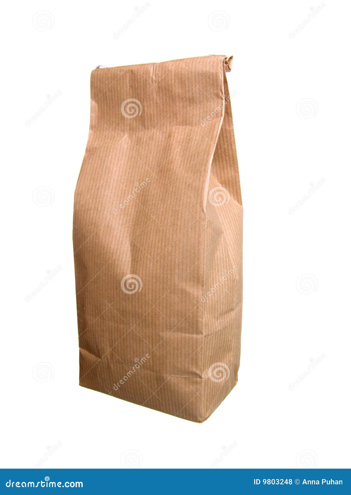 Paper Bag of Tea with. Isolated on White. Stock Photo - Image of mint ...