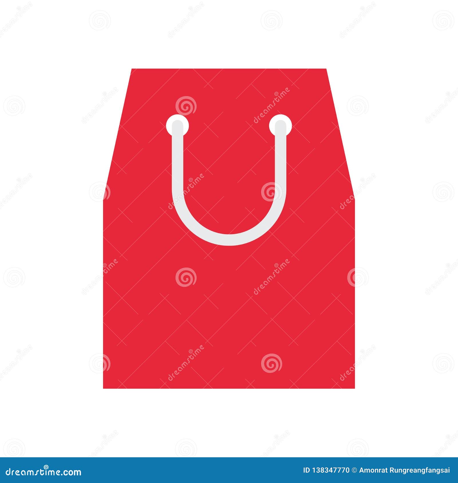 Paper Bag Vector Illustration, Flat Style Icon Stock Vector ...
