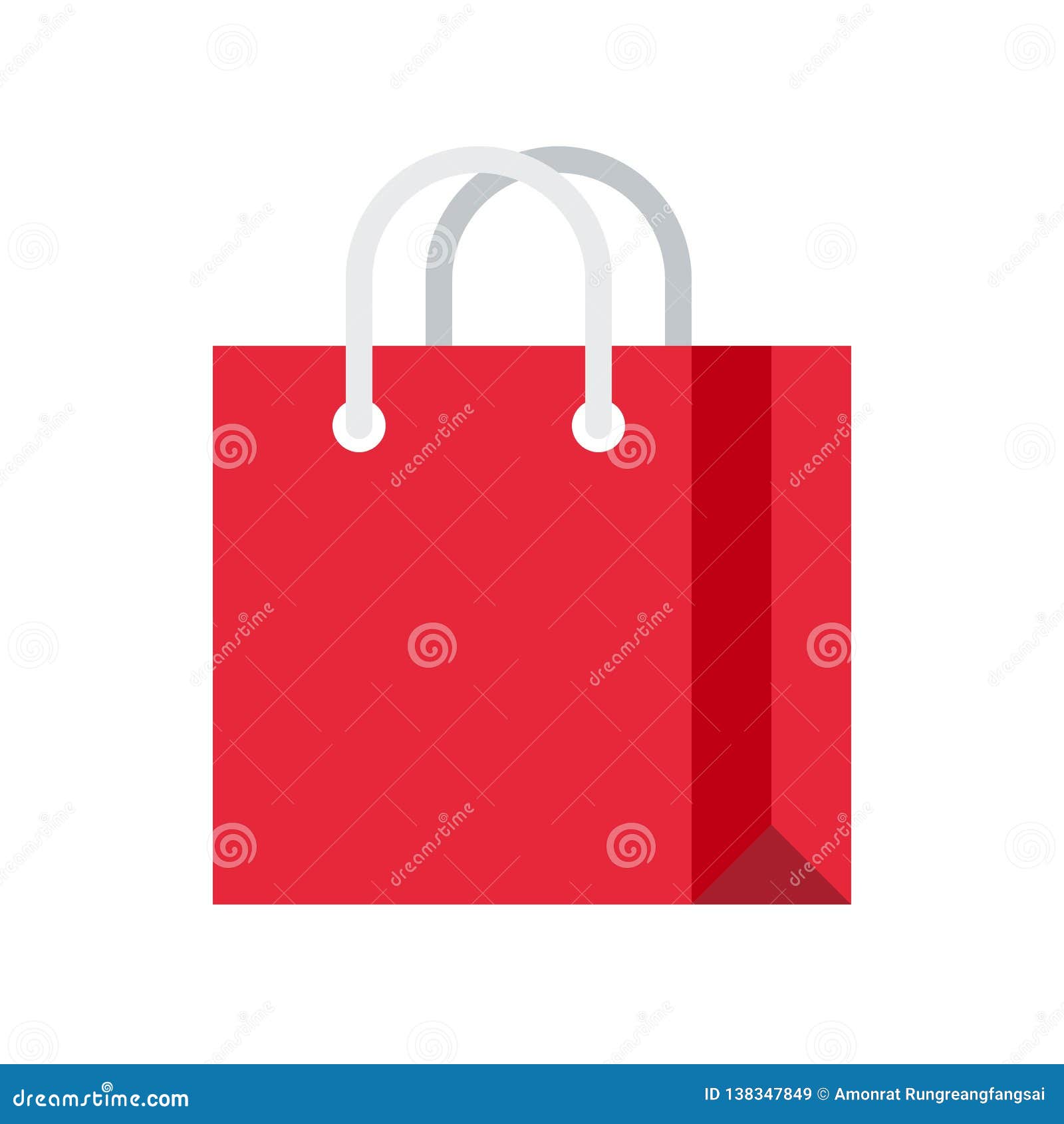 Paper Bag Vector Illustration, Flat Style Icon Stock Vector ...