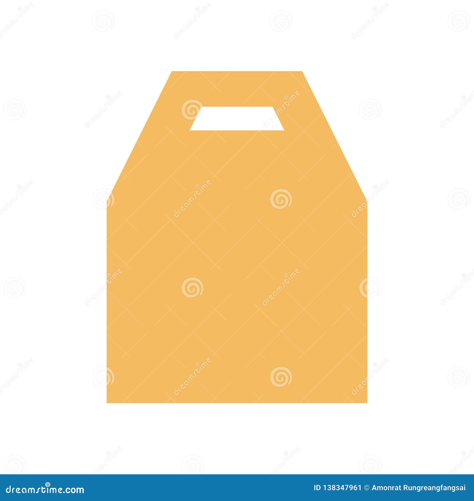 Paper Bag Vector Illustration, Flat Style Icon Stock Vector ...