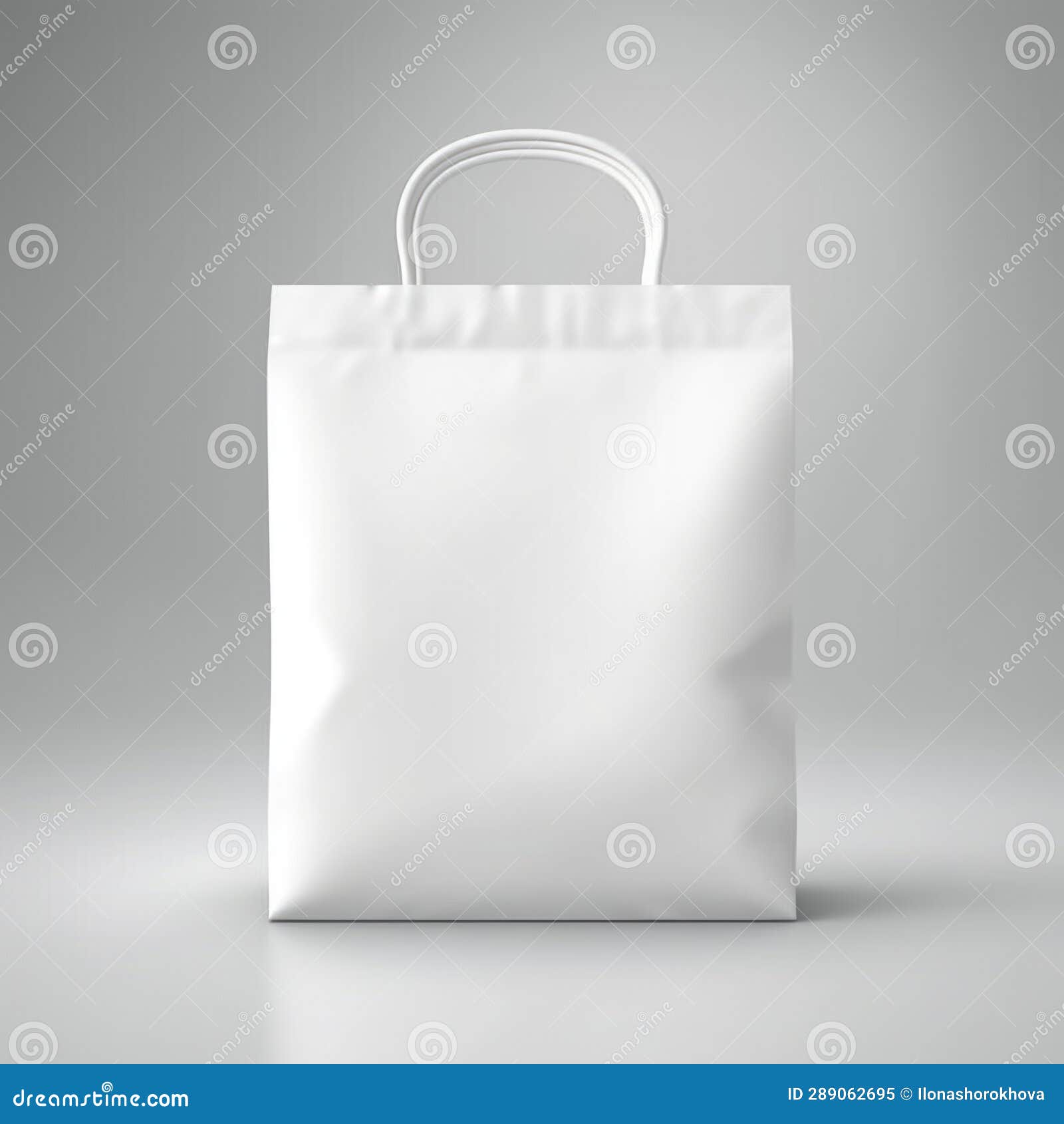 Paper Bag on White Background. AI Generated Stock Image - Image of ...