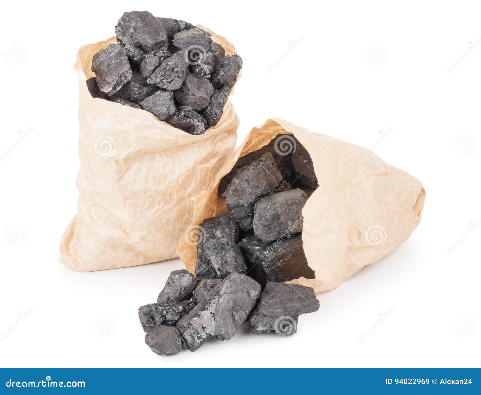 Paper bags with coal stock image. Image of mines, fuel - 94022969