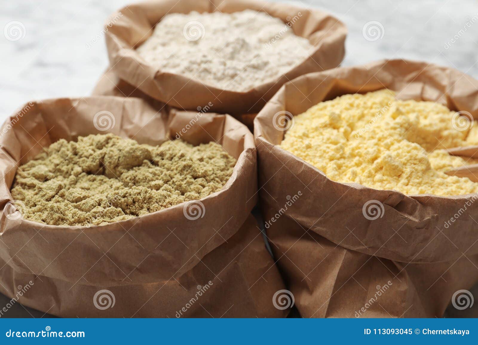 Paper Bags with Different Types of Flour, Stock Image - Image of baking ... Paper Bags with Different Types of Flour, Stock Image - Image of baking ...