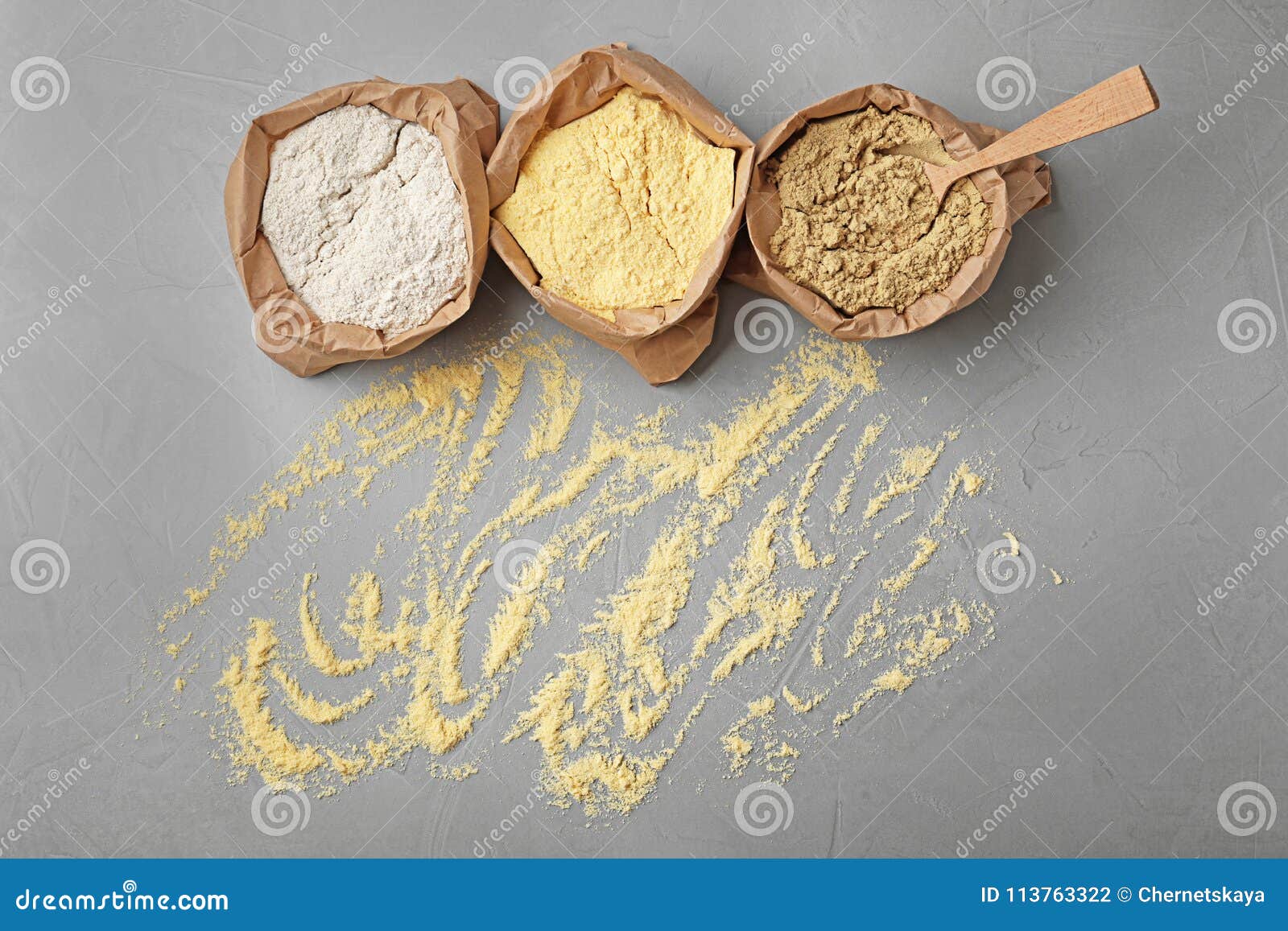 Paper Bags with Different Types of Flour Stock Photo - Image of bags ... Paper Bags with Different Types of Flour Stock Photo - Image of bags ...