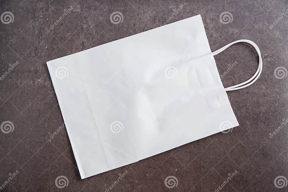 Paper Bags on a Solid Isolated Background Stock Photo - Image of ...