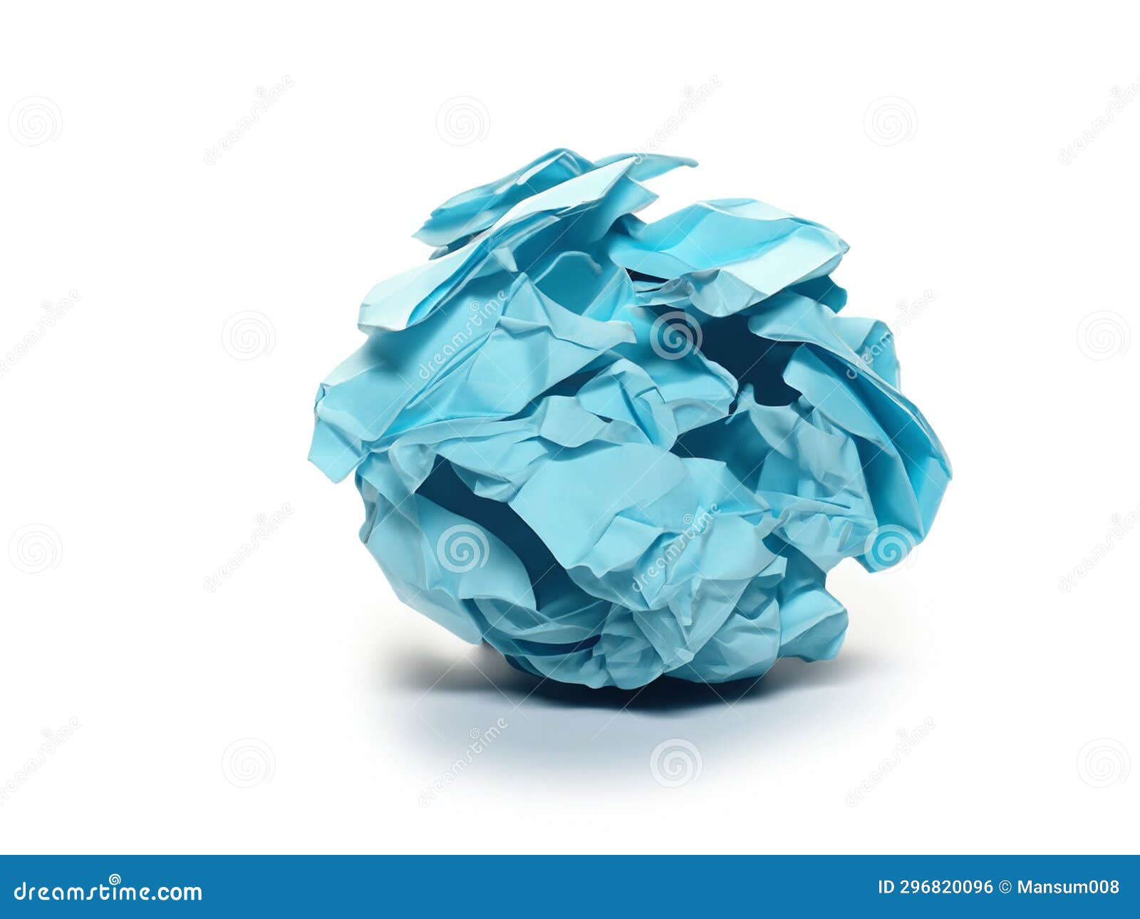 Paper Ball Isolated on White Background Stock Photo - Image of crumple ...