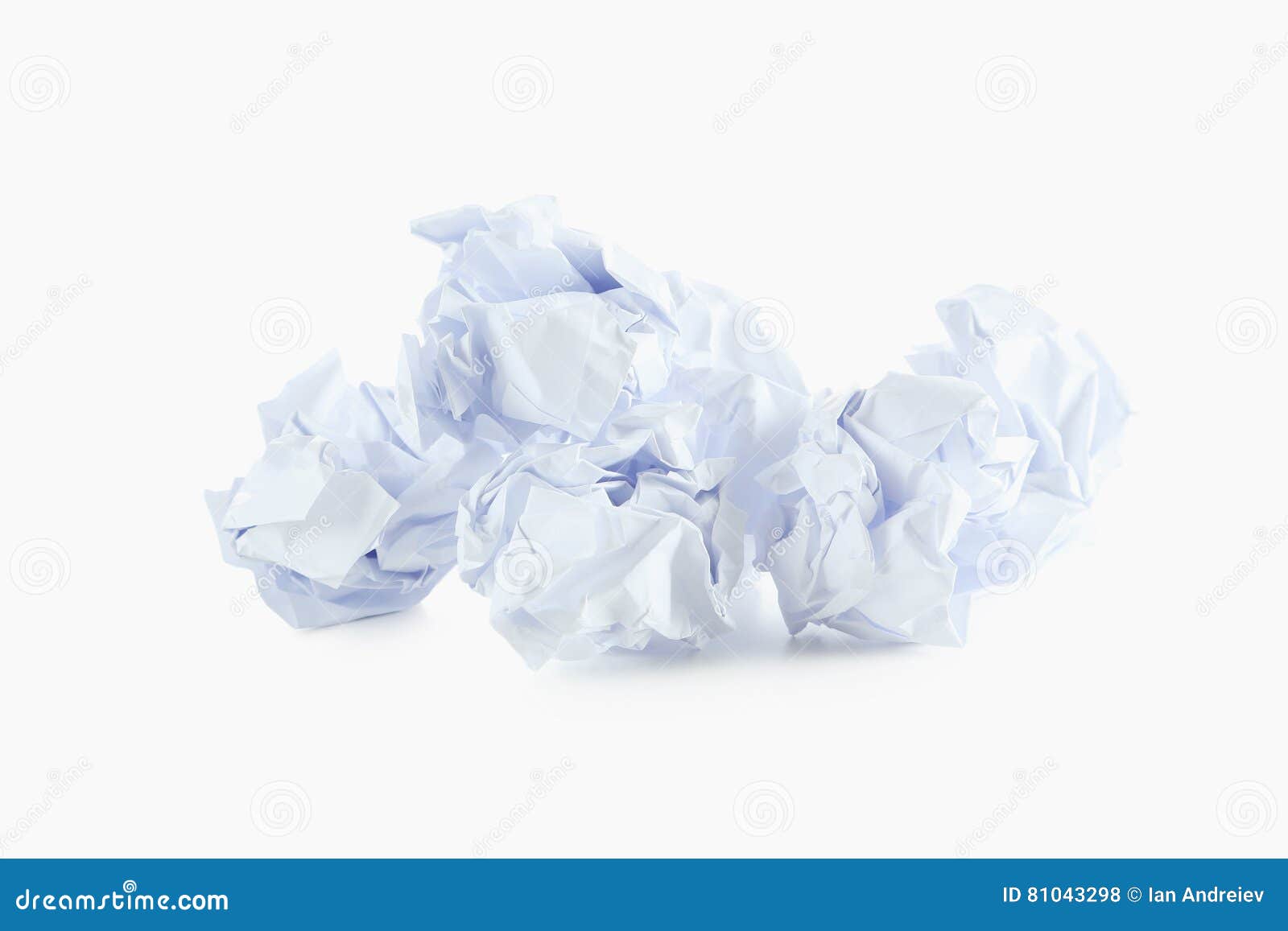 Paper balls stock photo. Image of sheet, frustration - 81043298