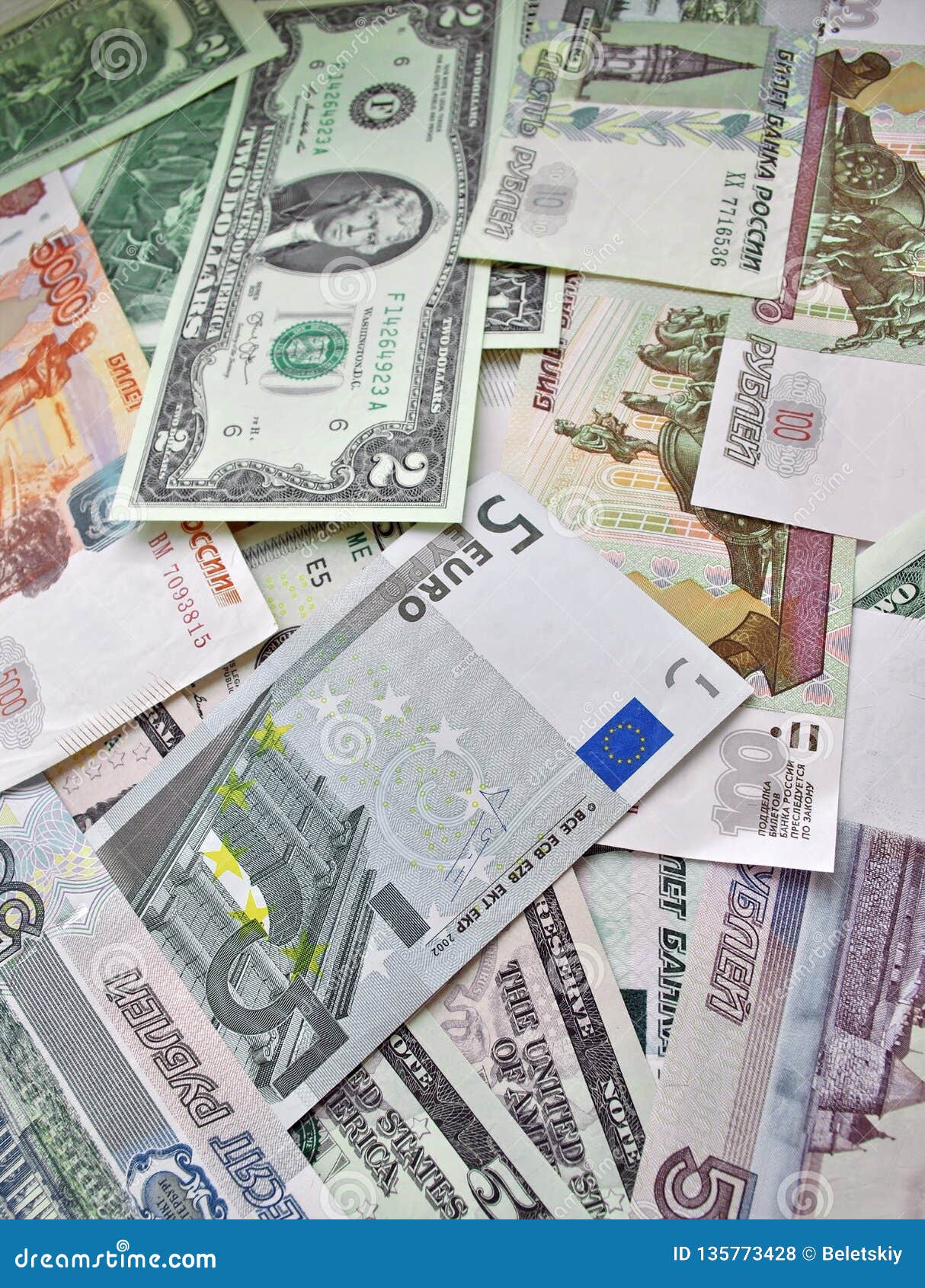 Paper Banknotes of Different Countries Background Stock Photo - Image ...