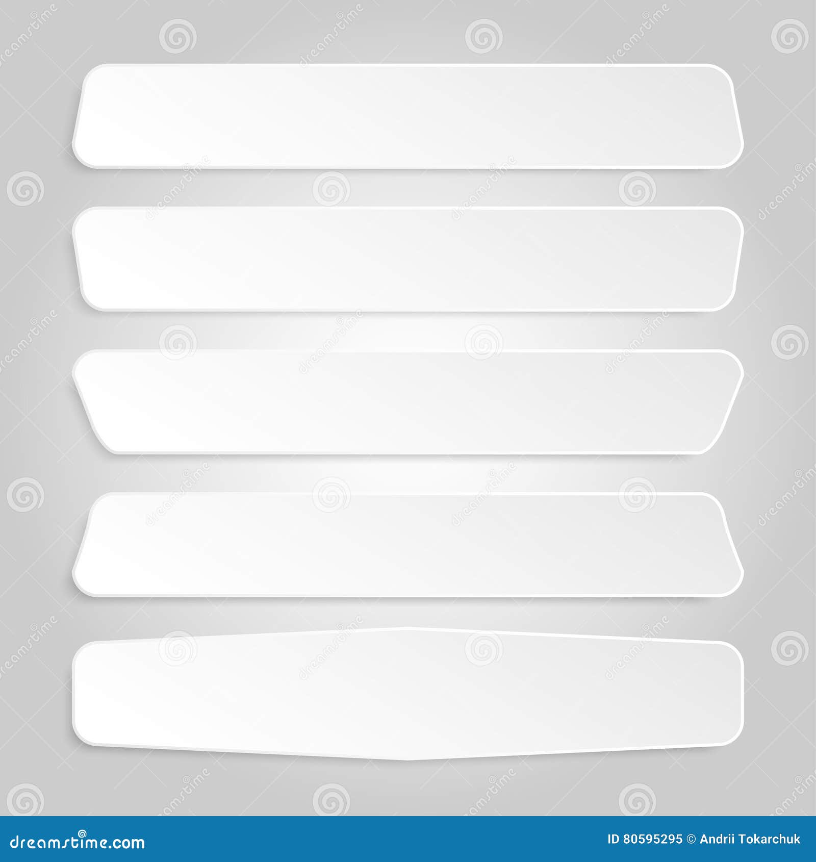 Paper Banner. Design Vector. Mockup. Rectangle. Stock Vector ...