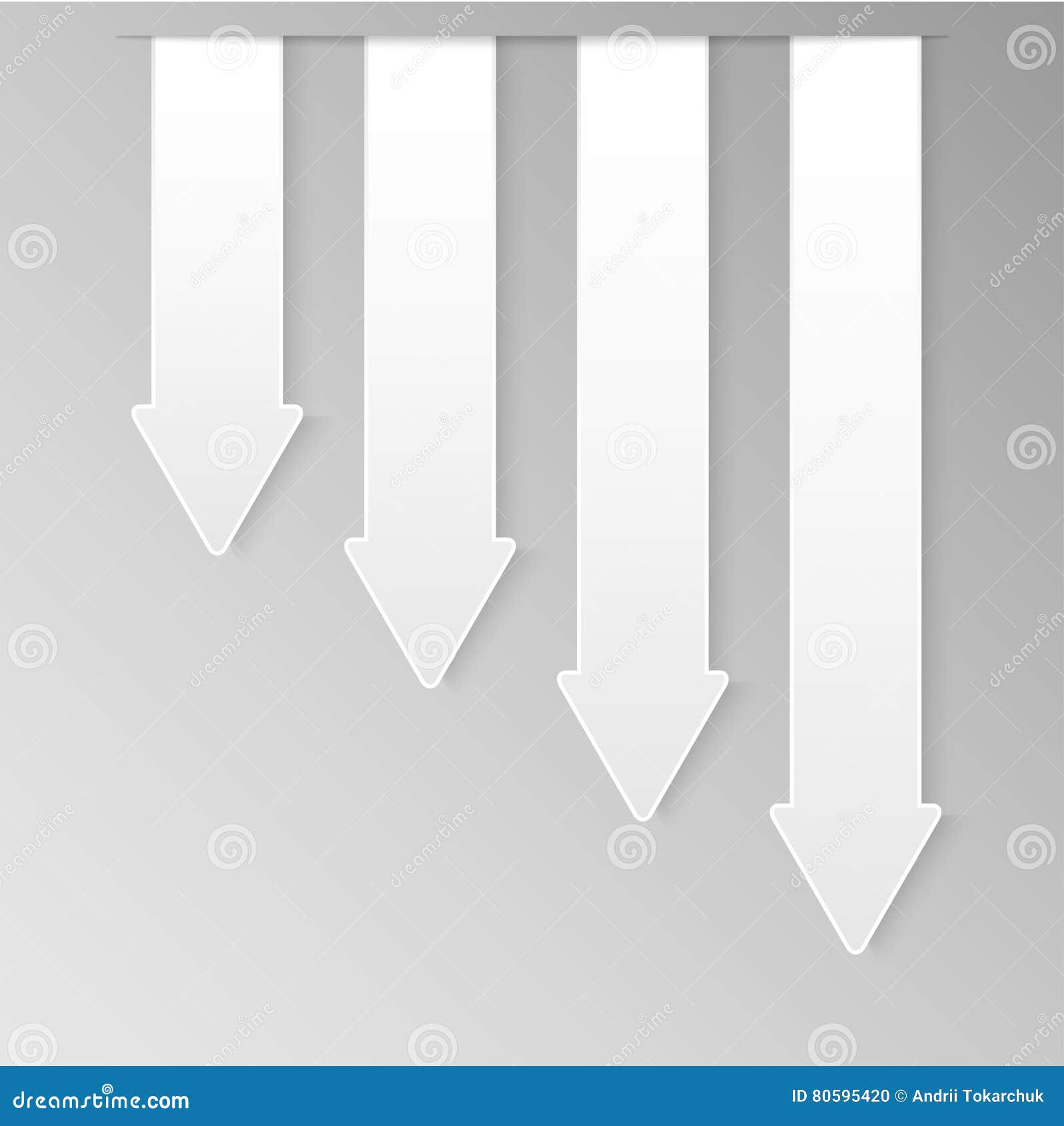 Paper Banner. Vector. Mockup. Arrow, Pointer. Stock Vector ...