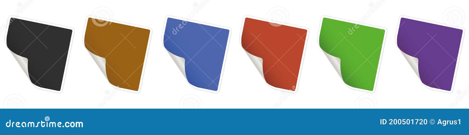 Paper Banners on Transparent Background Stock Vector - Illustration of ...