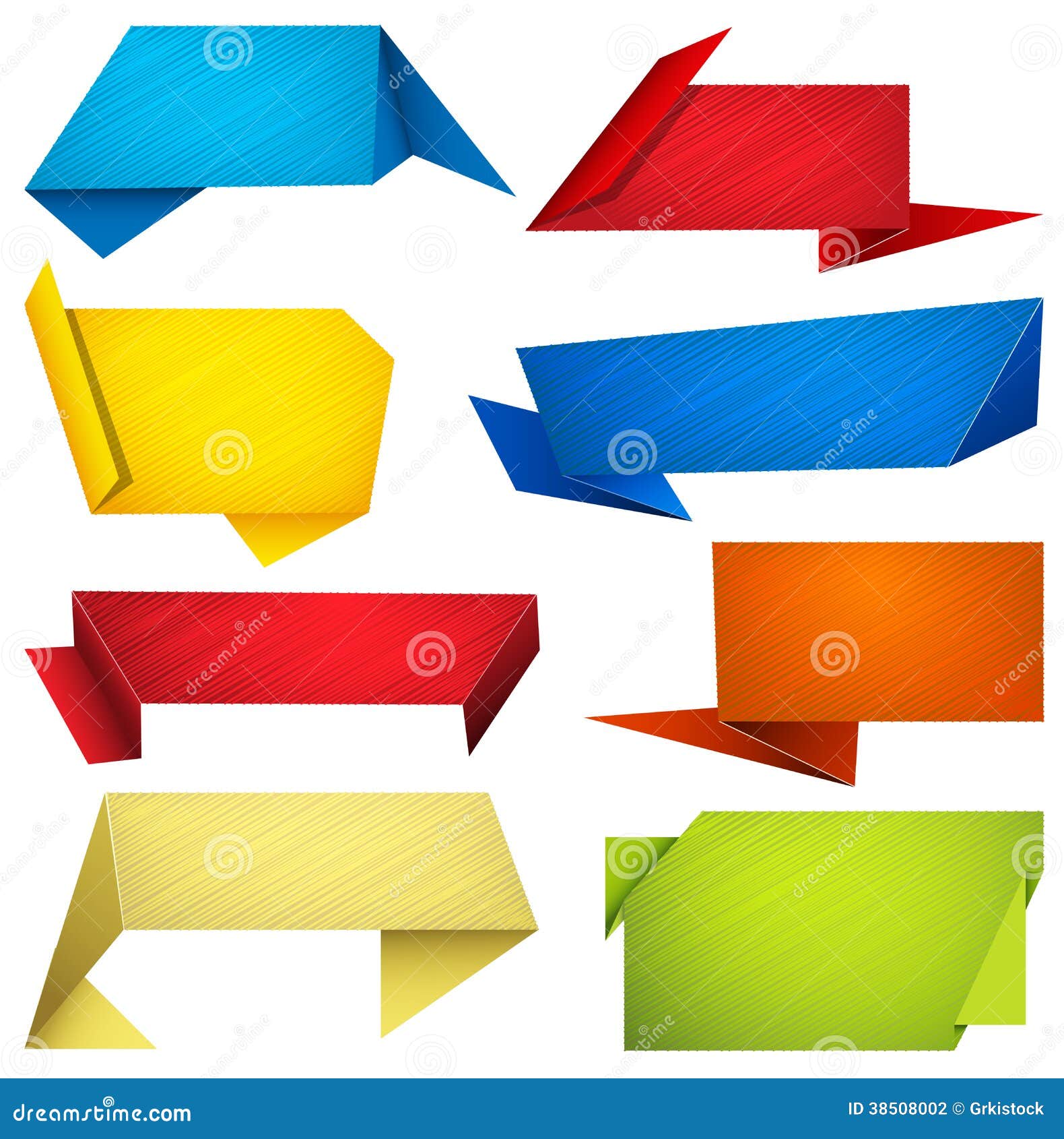 Paper banners. stock vector. Illustration of multi, banner - 38508002
