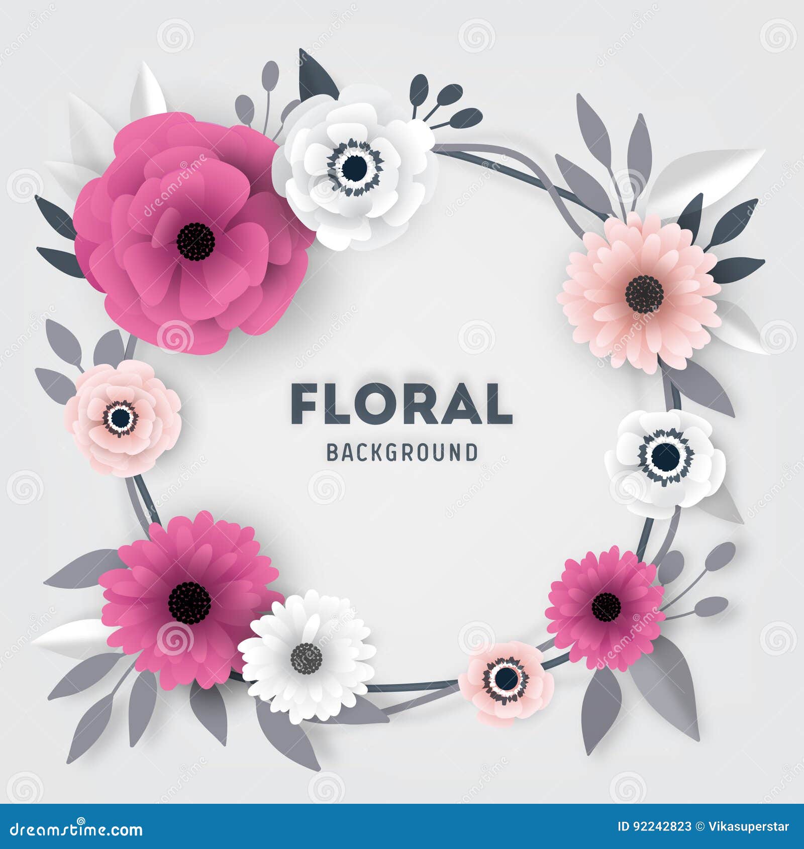 Paper Beautiful Flower Illustration Stock Vector - Illustration of leaf ...