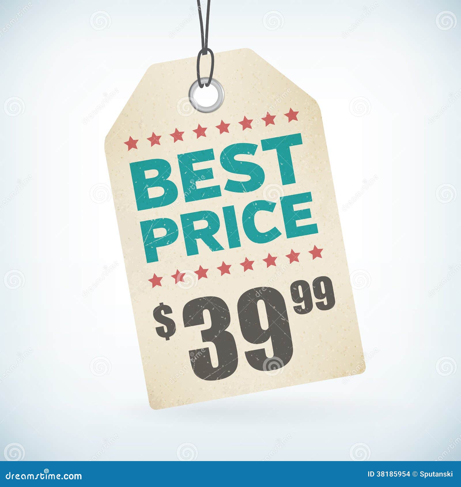 Paper Best Price Tag Vector Illustration | CartoonDealer.com #38185954