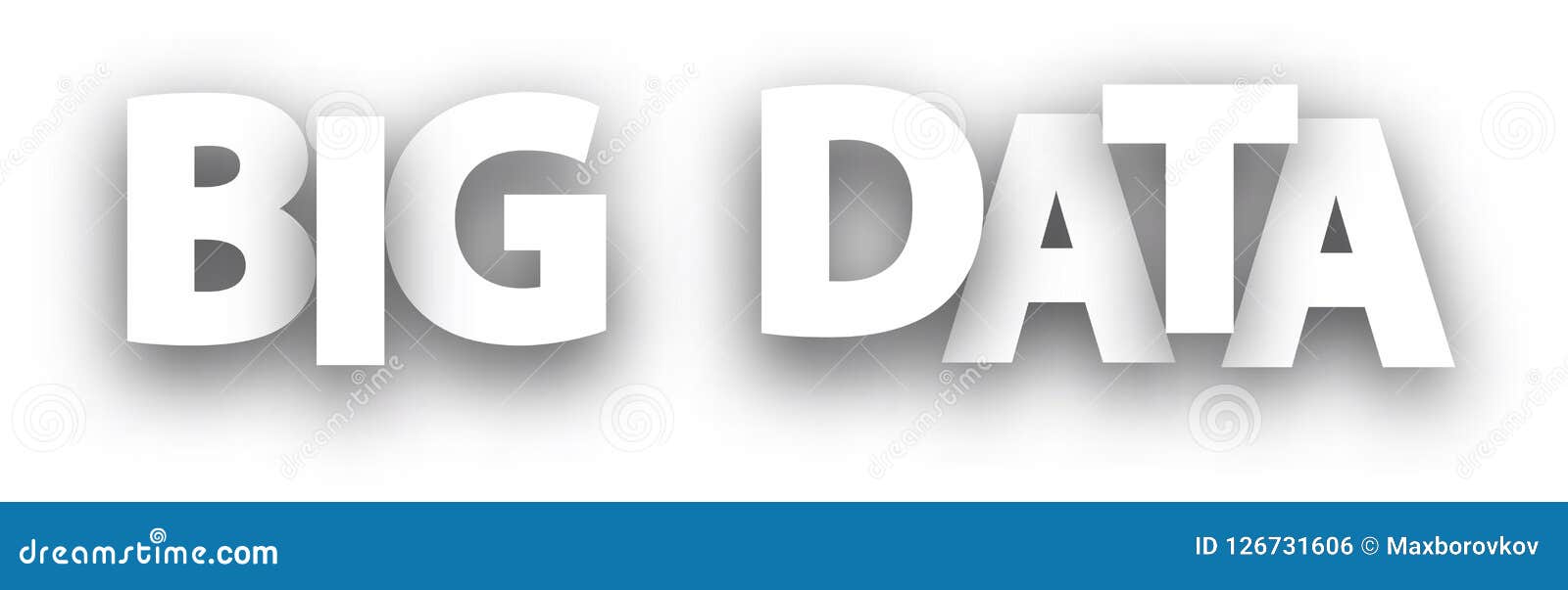 Paper big data sign. stock vector. Illustration of graphic - 126731606