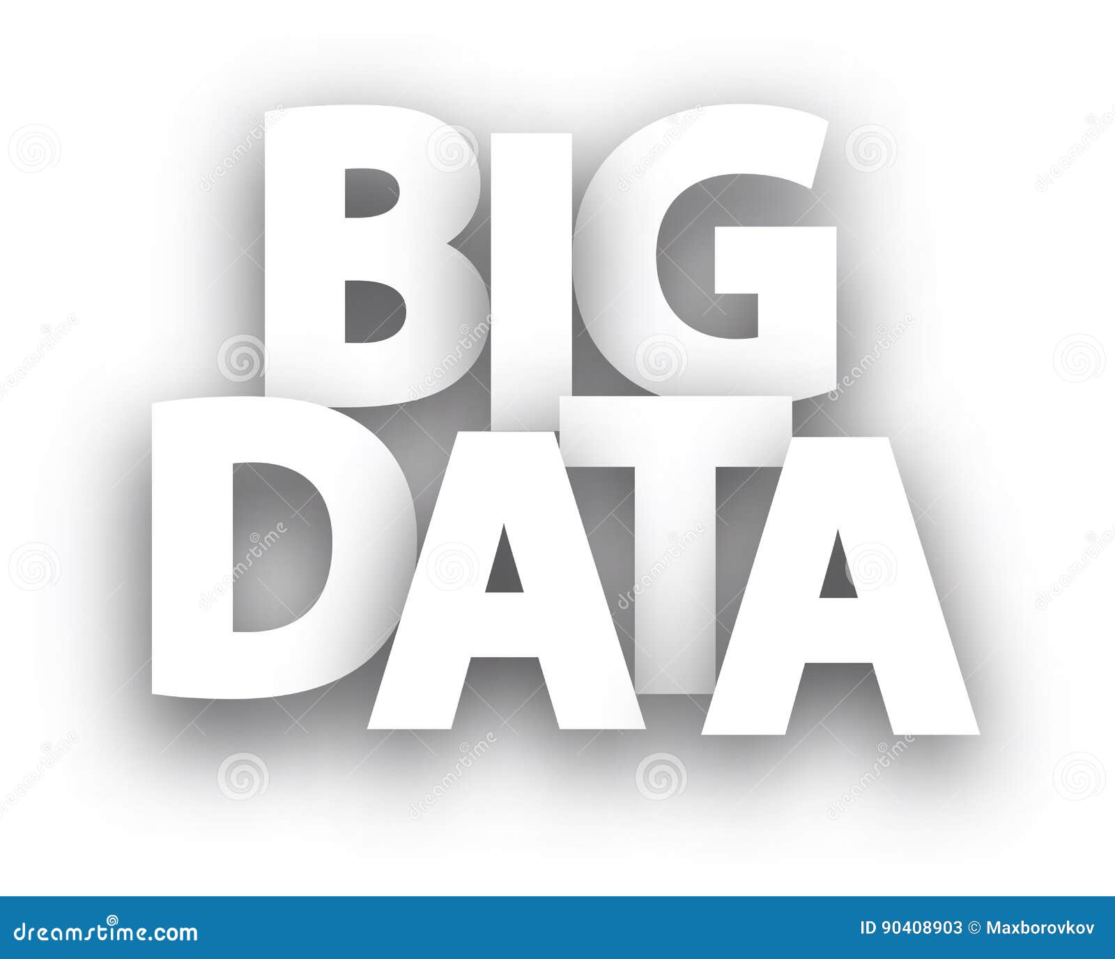 Paper big data sign. stock vector. Illustration of vector - 90408903