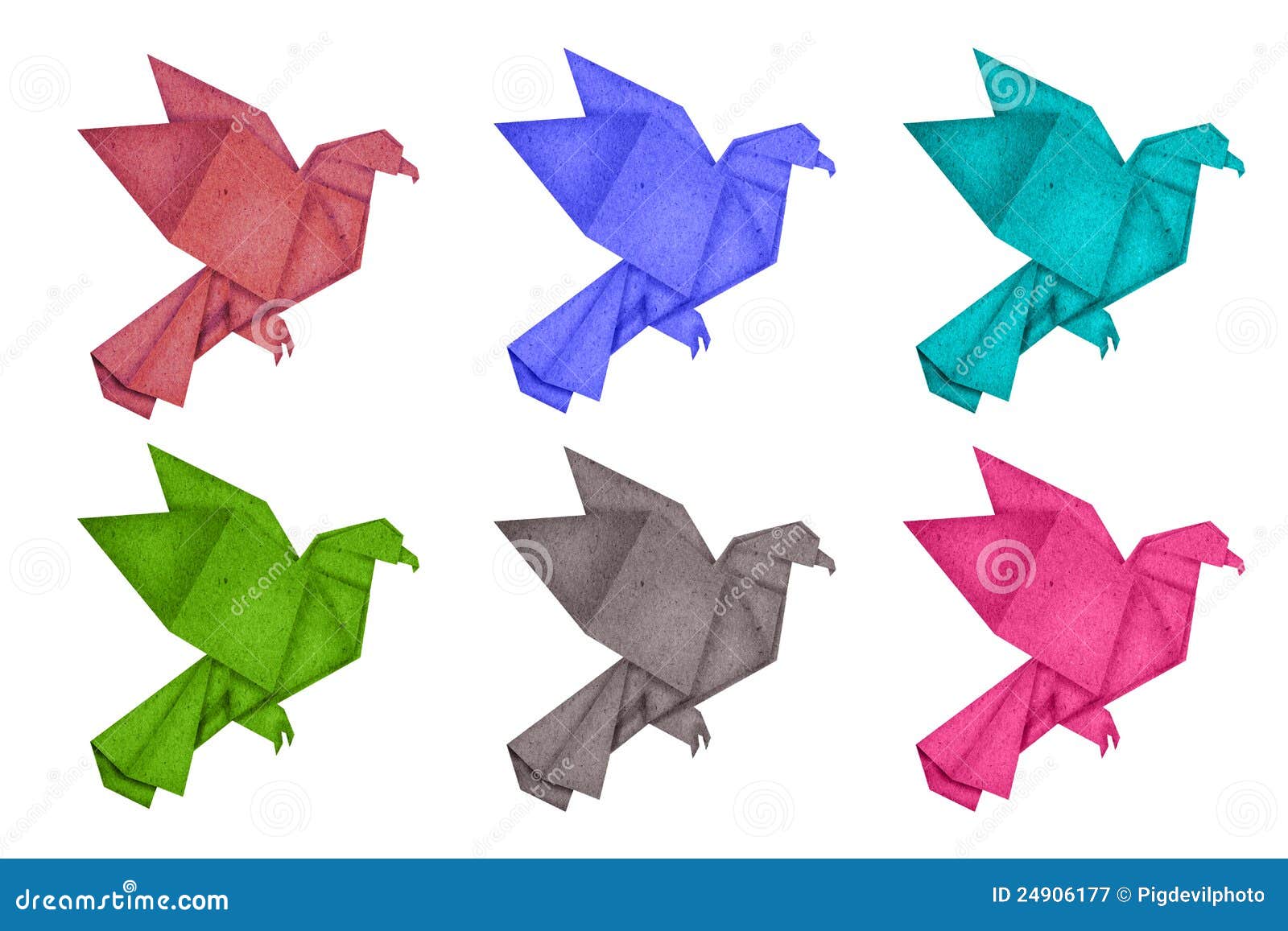Paper birds stock illustration. Illustration of object - 24906177