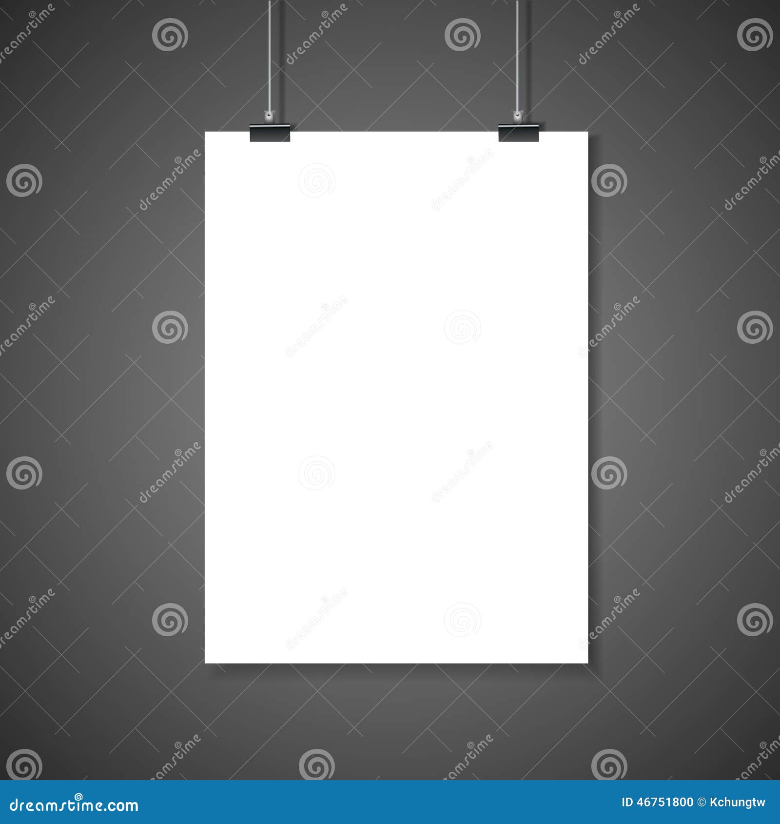 Paper Blank Poster Template Stock Vector - Illustration of message ...