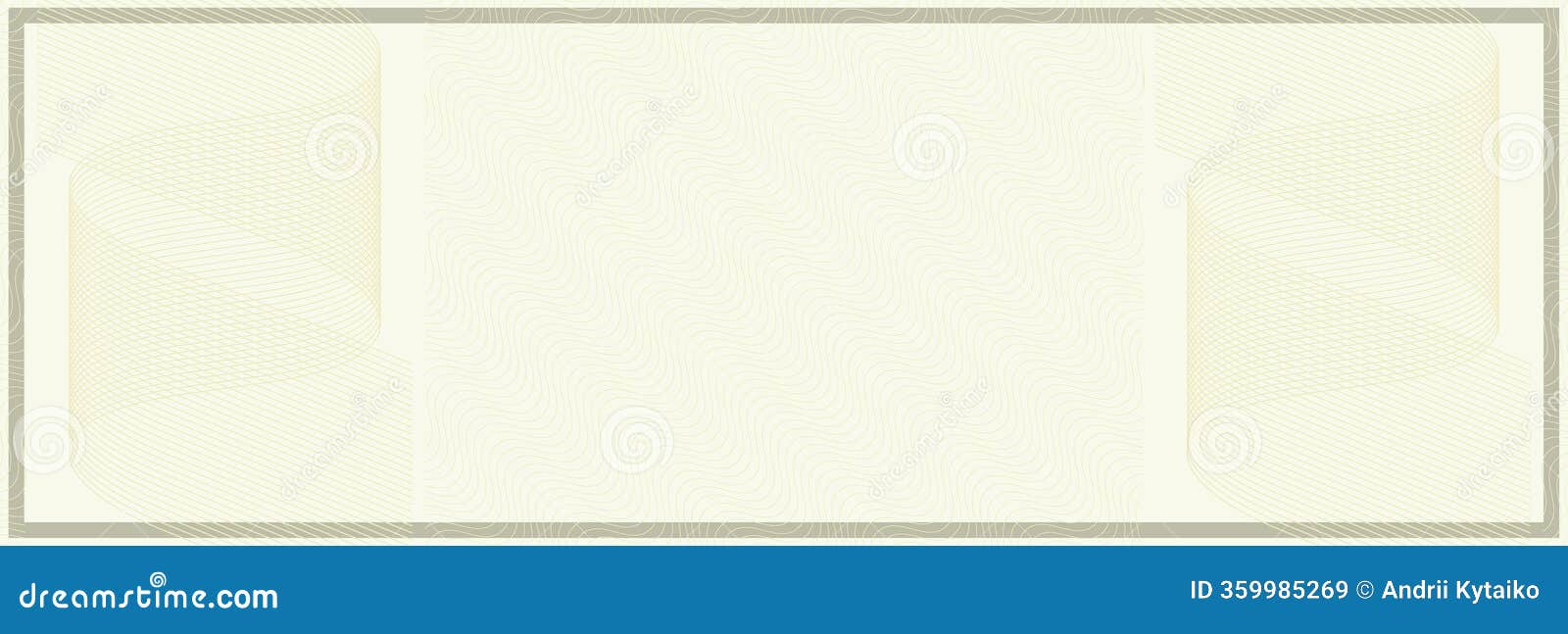 Paper Blank with Watermark Pattern Wave Line Stock Vector ...