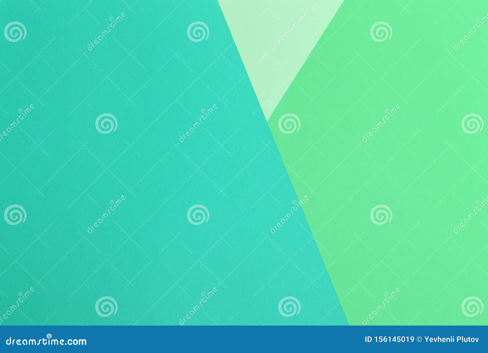 Paper Blue, Green Empty Background, Geometrically Located. Color Blank ...