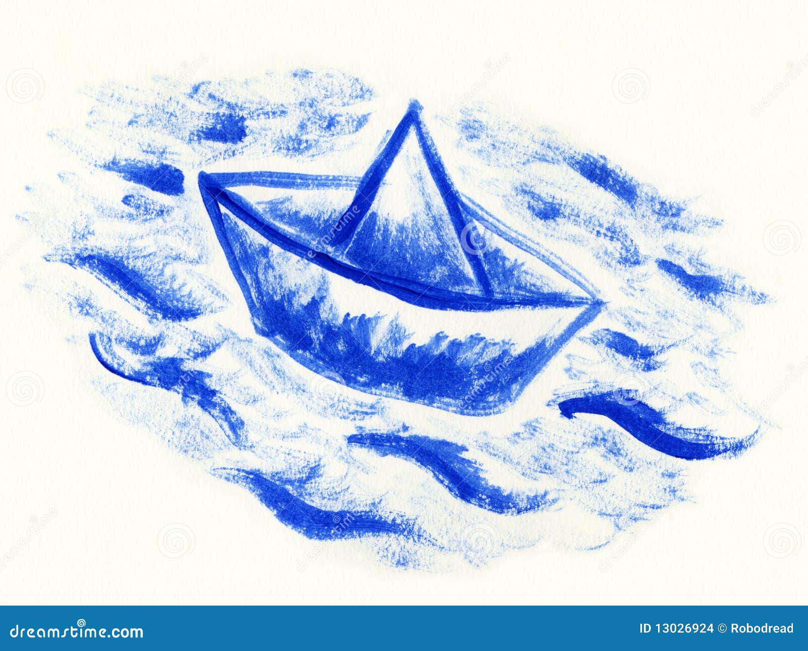 Paper Boat Origami With The Shadow Of A Large Ship - Conceptual Royalty ...